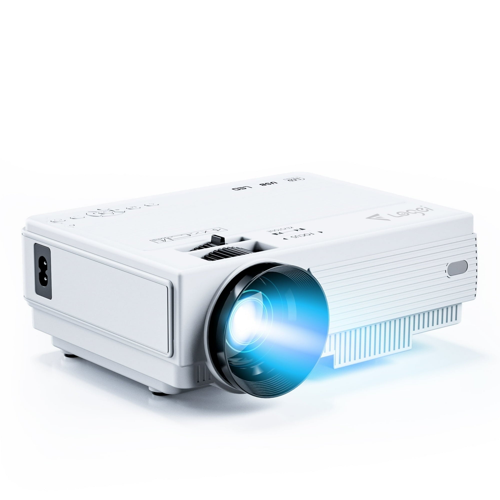 Losei M6 Portable Movie Projector for Home Theater/Outdoor, 1080P Supp ...